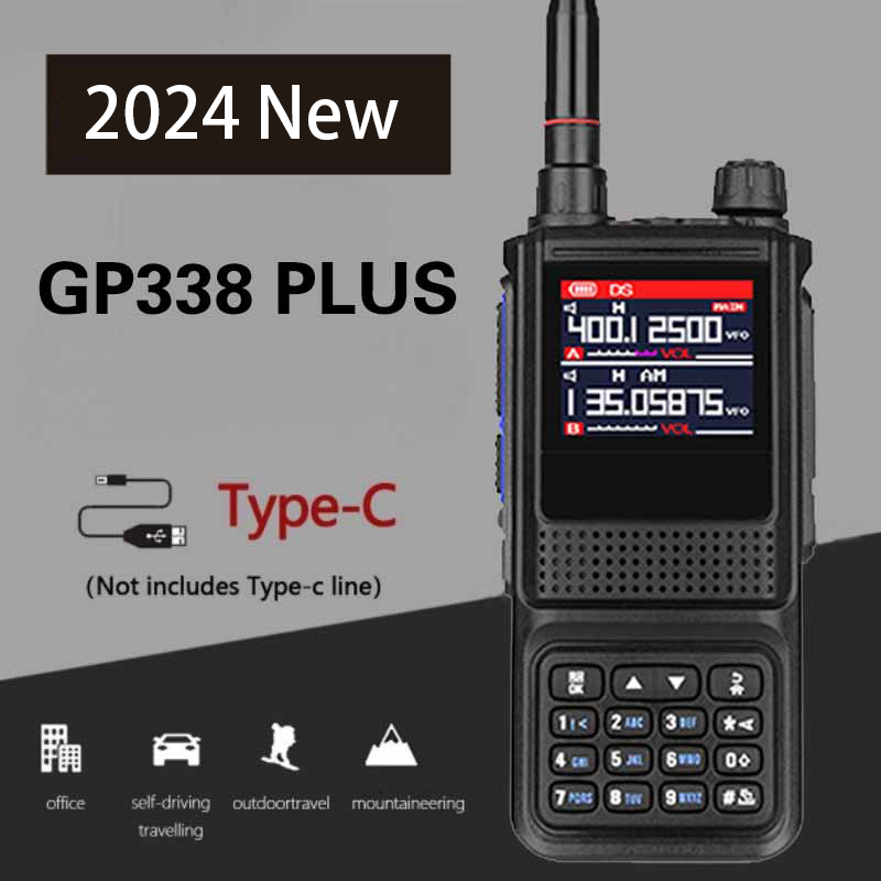 Motorola Walkie Talkie 338 30KM 15W Two Way Radio FM Intercom NOAA 256 ...