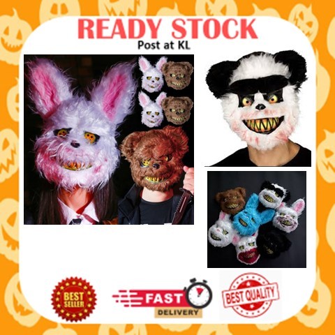 Halloween Mask-Halloween Animal Mask-Halloween Bunny,Bear,Panda,Wolf ...