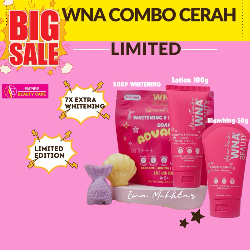 WNA SOAP Lotion ADVANCE LIMITED EDITION BUBUK FREE SHOWEL GEL HQ By WNA ...