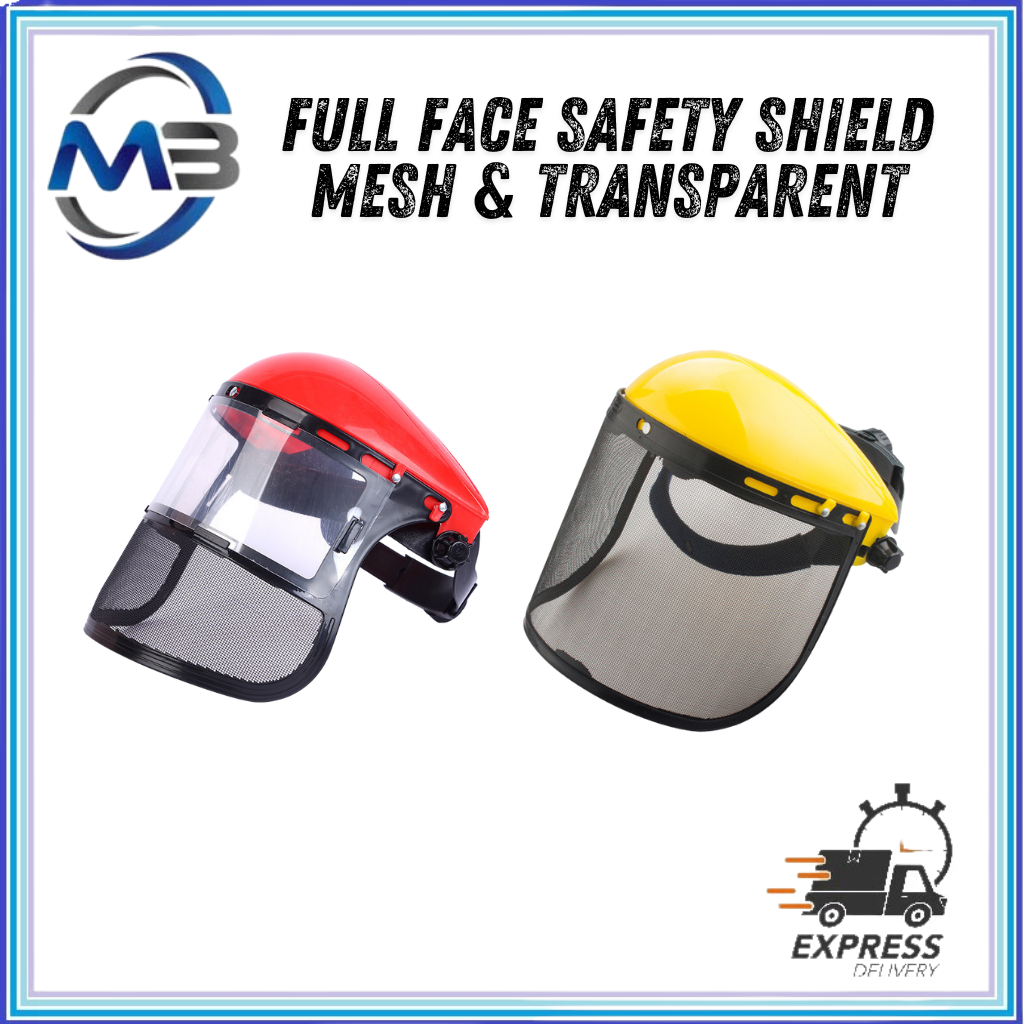 Full Face Safety Shield Mesh & Transparent Pelindung Muka | Shopee Malaysia