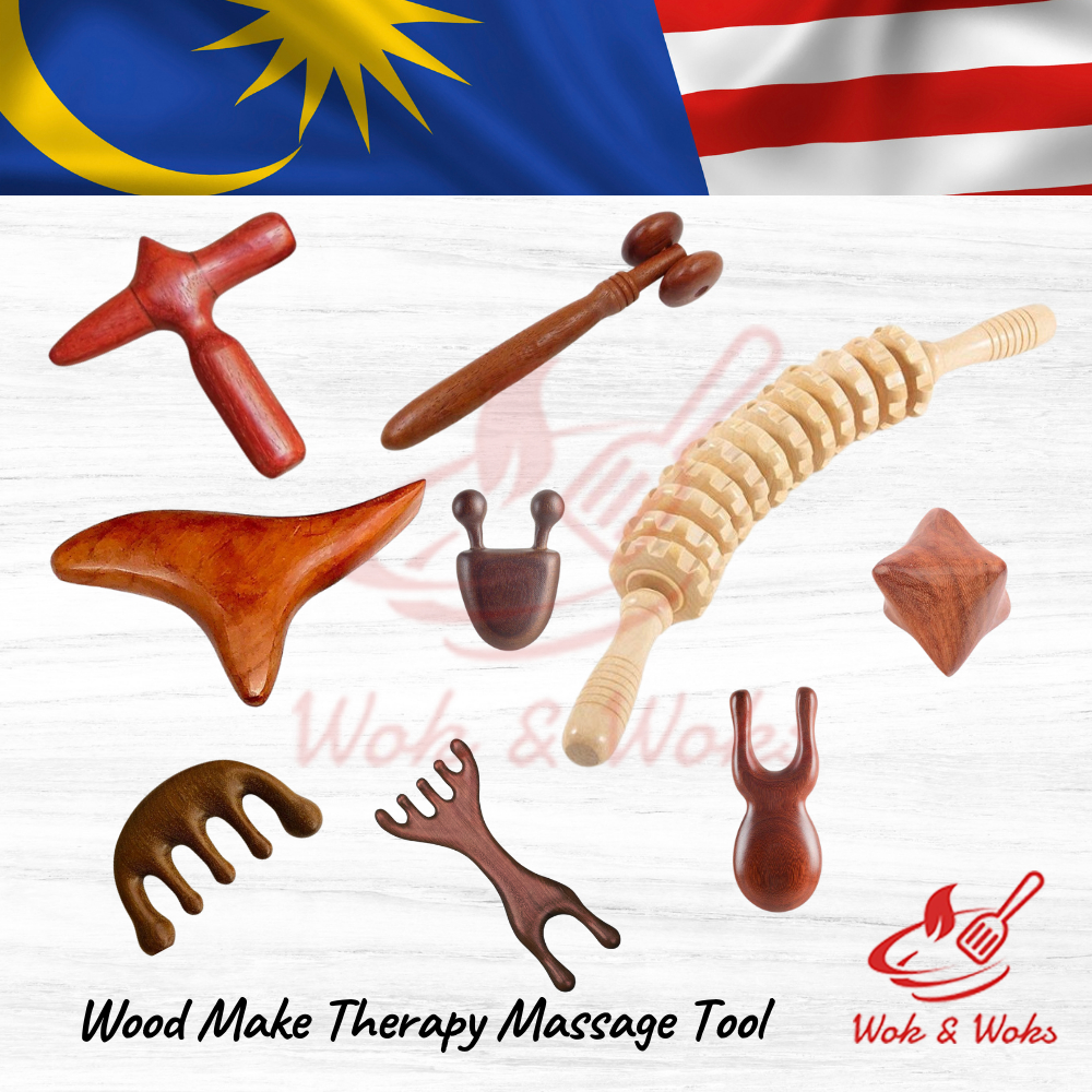 Wood Made Therapy Massage Tool / Alat Urut Terapi Buatan Kayu | Shopee ...