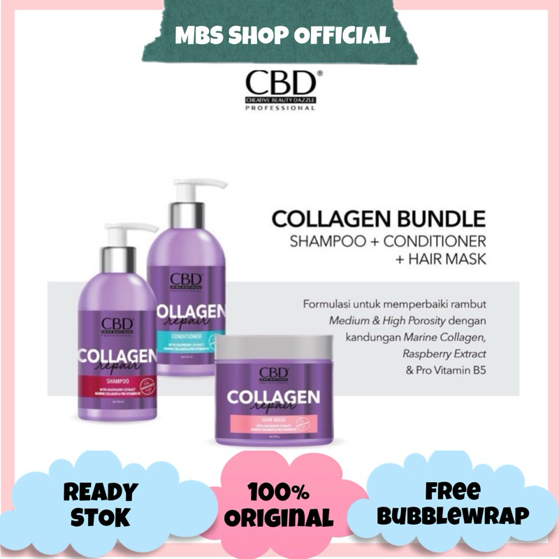 CBD Collagen Repair Untuk rambut yang rusak teruk | Shopee Malaysia