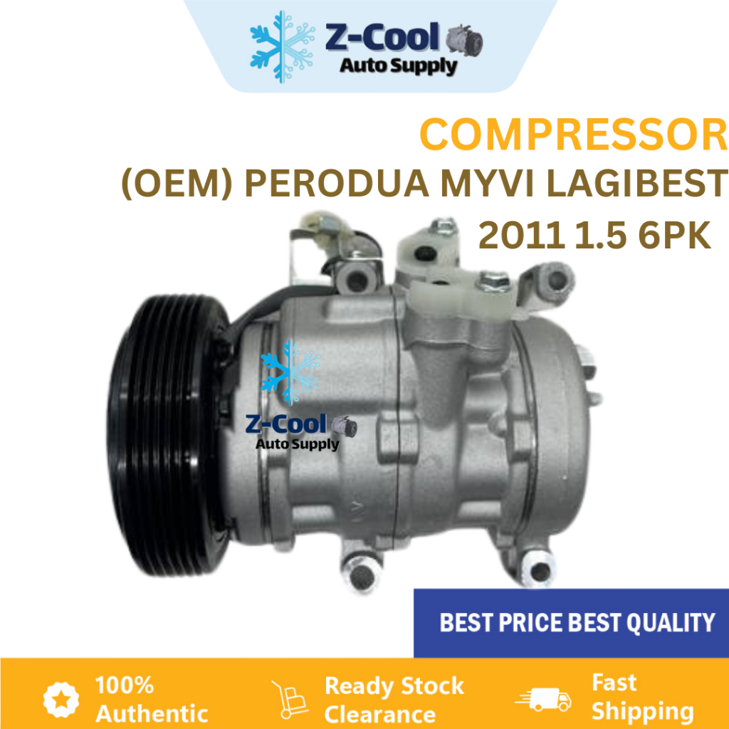Compressor Aircond Kereta CHINE NEW Perodua Myvi Lagi best 1.5 2011 6PK | Shopee Malaysia