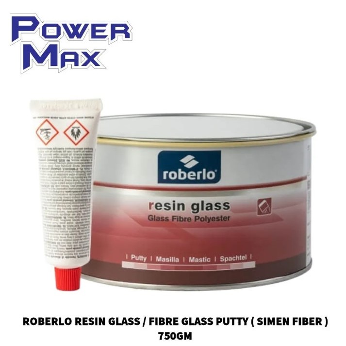 ROBERLO RESIN GLASS / FIBRE GLASS PUTTY ( SIMEN FIBER ) e750GM With ...