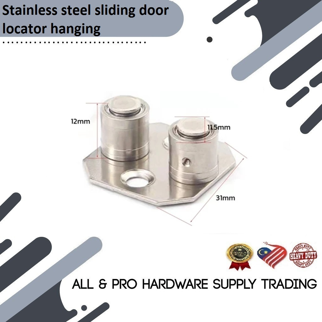 Stainless steel sliding door locator hanging wheel lower pulley limiter ...