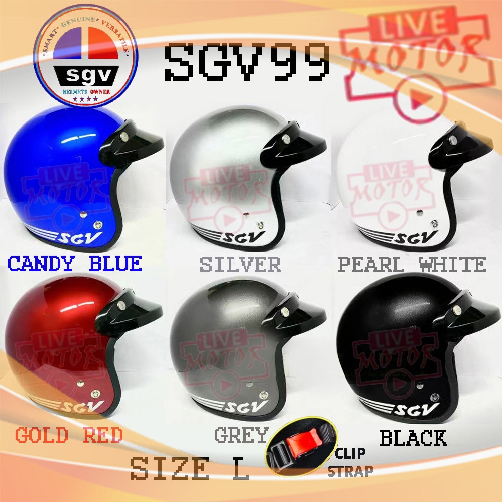 SGV 99 Helmet 55cm-57cm Fit (SIZE L 60CM) | Shopee Malaysia