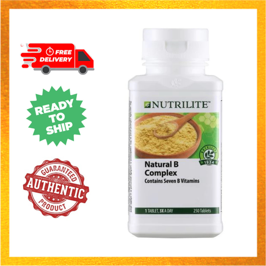 Amway NUTRILITE Natural B Complex (250 tab) 100% Amway Supplement ...