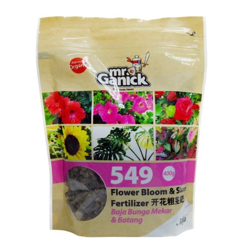 Baja Bunga Mekar Organik BABA Mr Ganick 549 Organic Flower Bloom ...