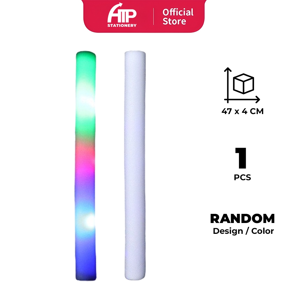 Reusable LED Luminous Flashing Foam Stick Colorful Fluorescent Sticks ...