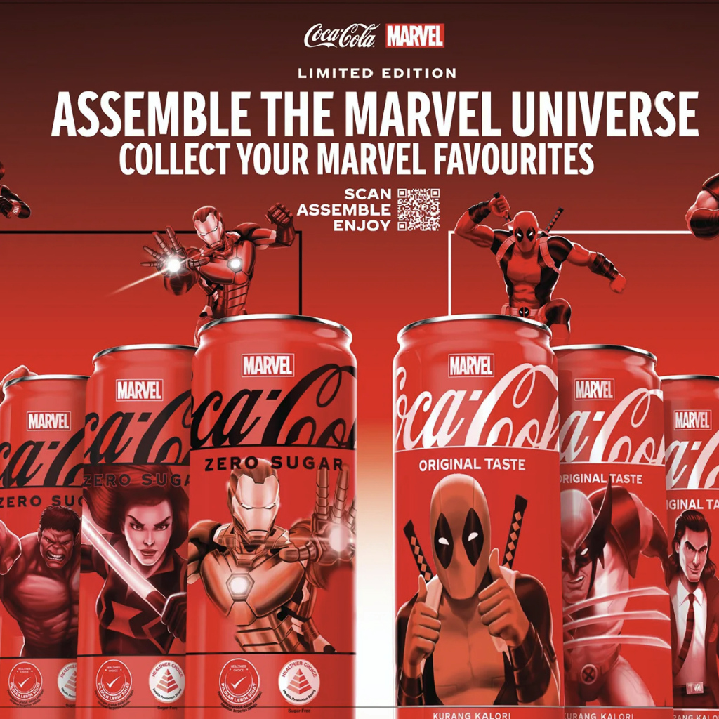 Coca-Cola and Marvel Launch Limited-Edition Cans 320ml Collection Item ...