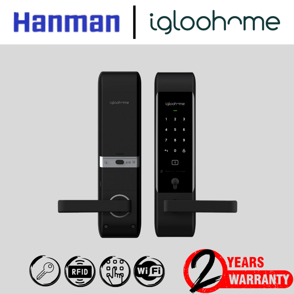 Igloohome Lever Mortise ML5 Smart Mortise Door Lock PIN RFID Smart Home ...