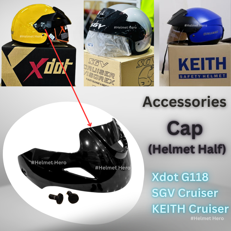 [Spare Part] Helmet CAP for helmet XDOT G118 SGV CRUISER KEITH CRUISER ...