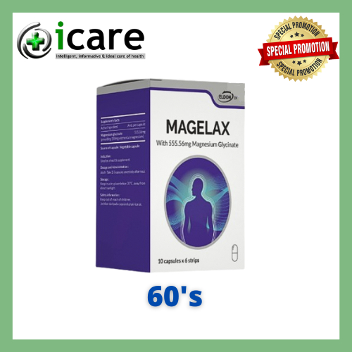 ASCENTIA MAGELAX MAGNESIUM GLYCINATE 100MG 60'S ( EXP DATE : 04/2027 ...