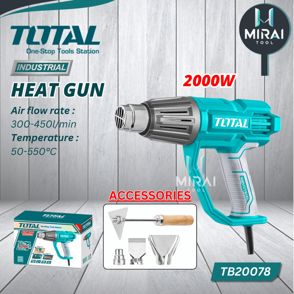 TOTAL TB20078 Heat Gun 2000W | Shopee Malaysia