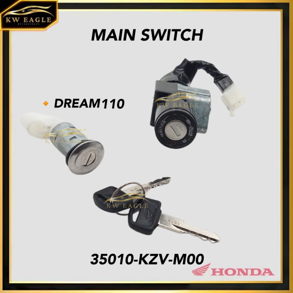 HONDA EX5 DREAM 110 MAIN SWITCH SET SUIS KUNCI MOTOR KEY SET | Shopee ...