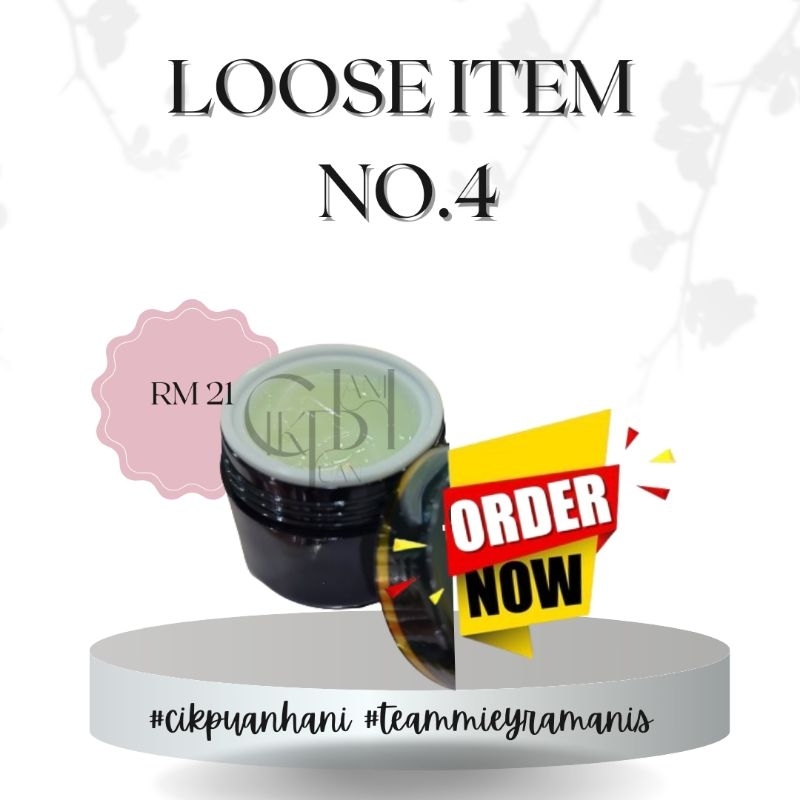 LOOSE ITEM NO 4 ORIGINAL HQ | Shopee Malaysia