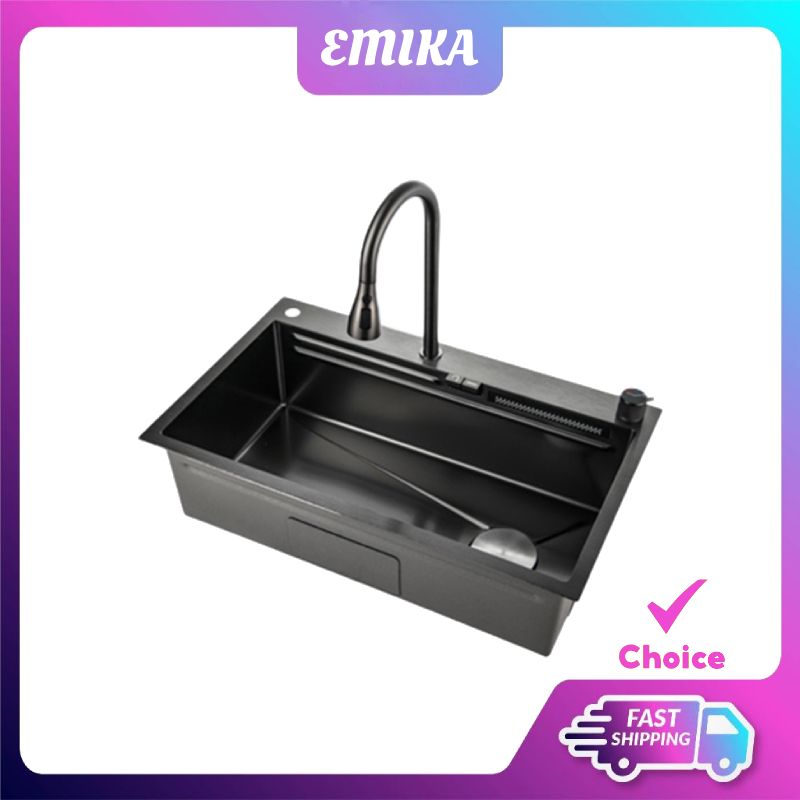 Emika Choice Sinki dapur Moden 304 stainless steel Nano Kitchen Sink ...