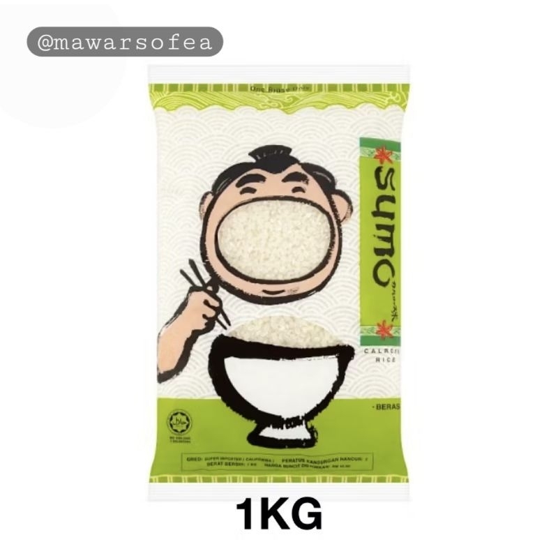 ORIGINAL PACKAGING‼️BERAS SUMO 1KG CALROSE RICE BERAS SUSHI JAPAN ...
