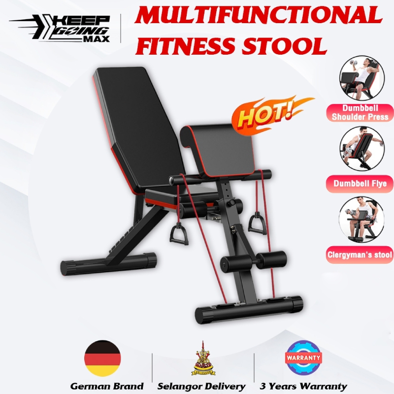 【THICKEN】Columbus Fitness Bench Press Chair Dumbbell Bench Gym Bench ...