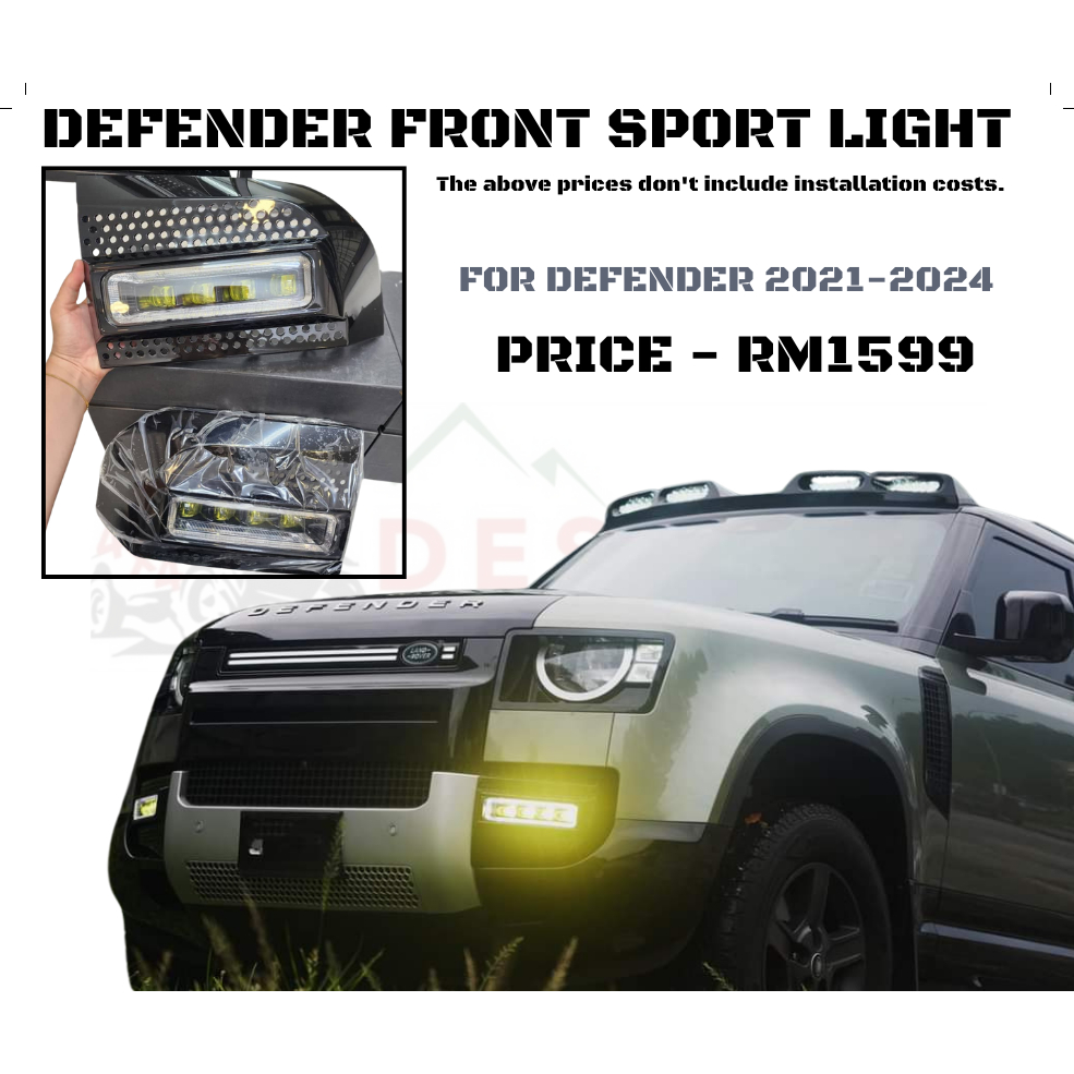 Carbon Roof Light Bar With LED DRL For LAND ROVER DEFENDER 90 110 130 ...