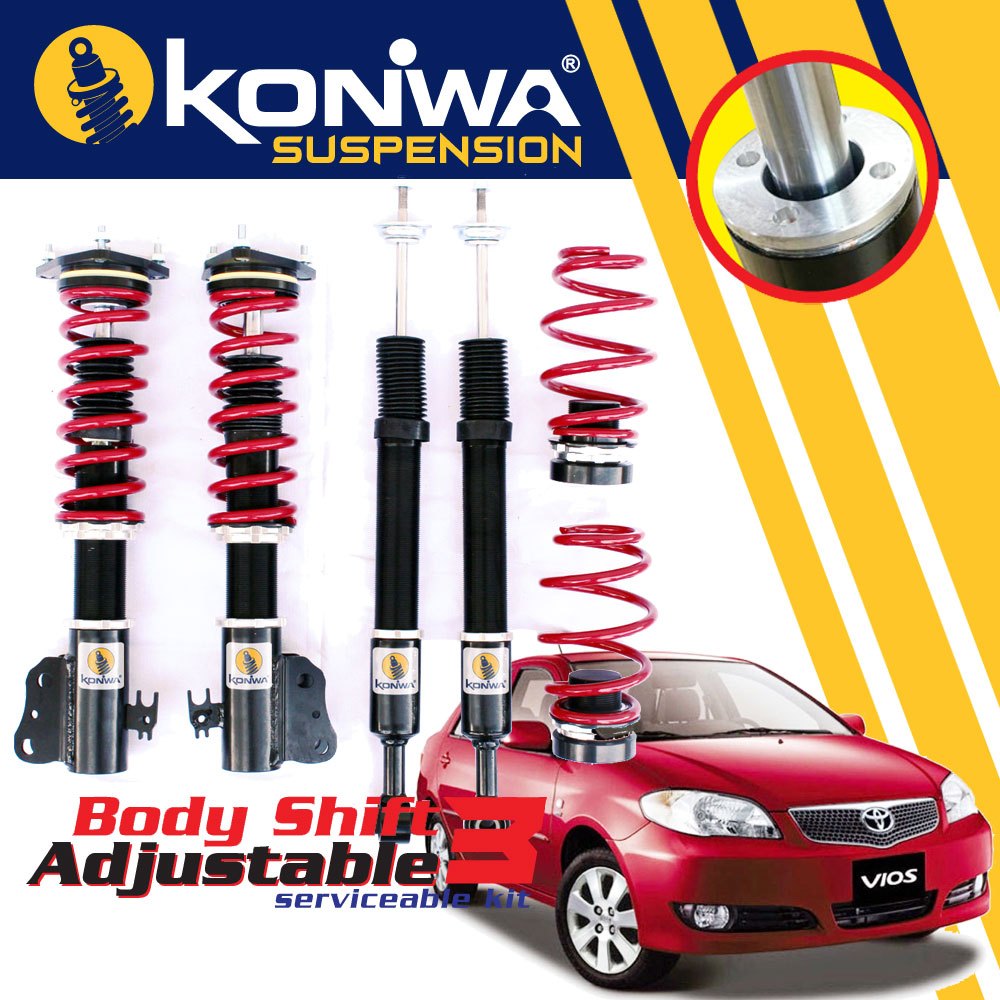 KONIWA ADJUSTABLE Toyota Vios NCP42 Hi-Low Body Shift Serviceable ...