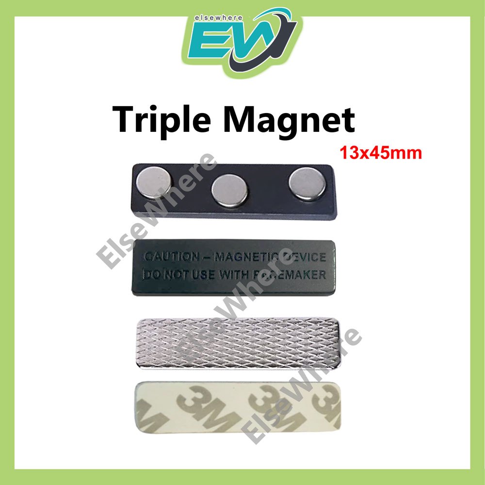 Magnet For Name Tag / Badge (3 butang magnet) magnet nametag Wholesale ...
