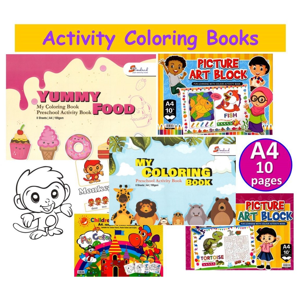 Children Coloring Book Activity Book Dot to Dot Numbering Kindergarten ...