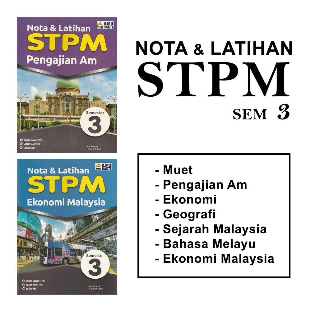 ILMU BAKTI | ACTIVITY BOOK | NOTA & LATIHAN STPM ( SEMESTER 3 ) ( 2023 ) | Shopee Malaysia