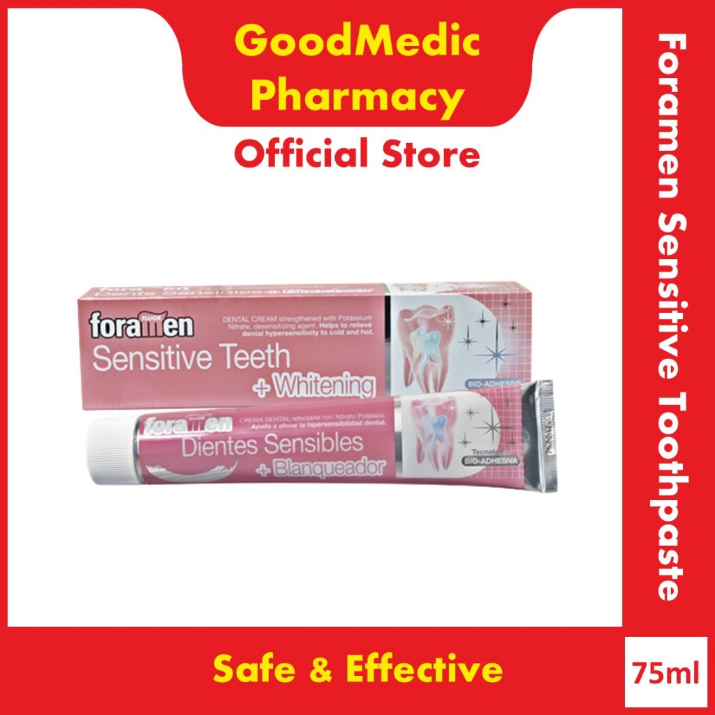 Foramen Sensitive Teeth + Whitening Toothpaste (75ml) | Shopee Malaysia