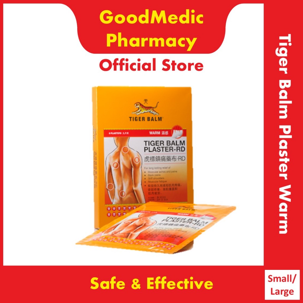 Tiger Balm Plaster Warm 2s (Small 10cmx7cm / Large 10cmx14cm) | Shopee ...