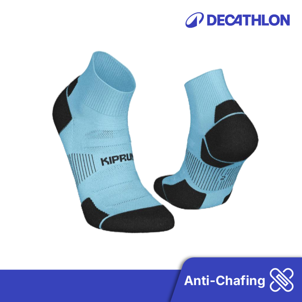 Decathlon Running Unisex Run900 Mid Fine Socks Eco-Design - Kiprun ...