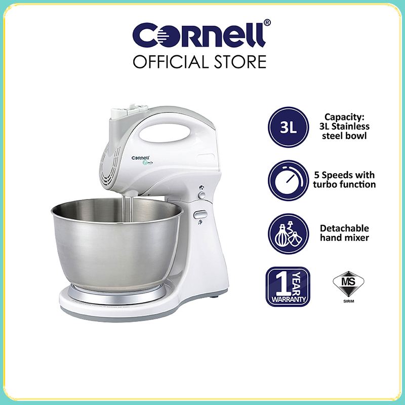 Cornell 5 Speeds 3.0L Stand Electric Mixer Hand Mixer Blender Pengadun ...