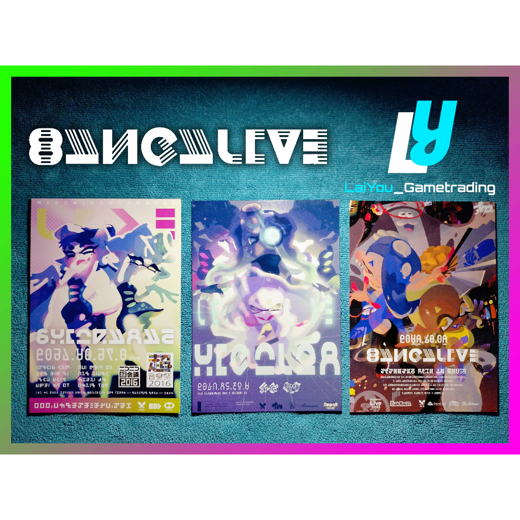 Nintendo Switch Game Splatoon Poster Photo [Live Concert Edition ...