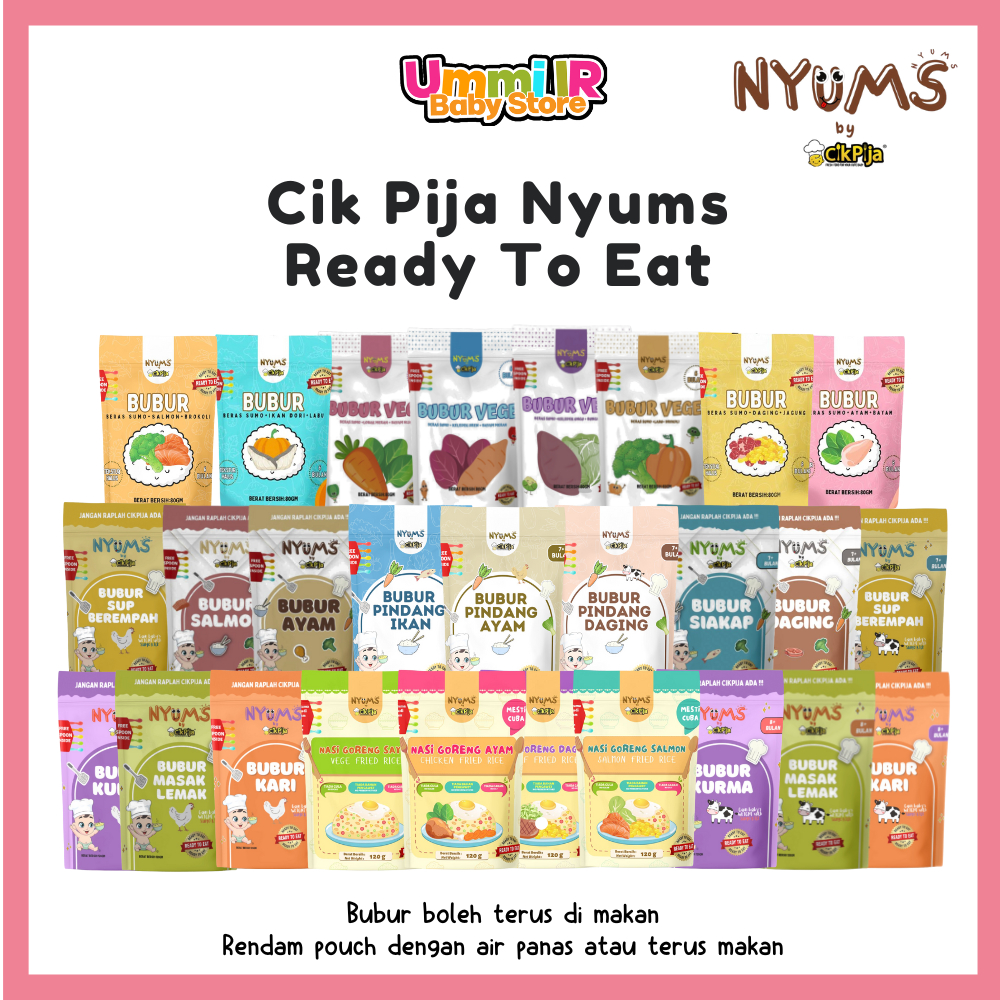 Nyums by Cik Pija Bubur Bayi Baby Food Ready To Eat Terus Makan 6 bulan ...