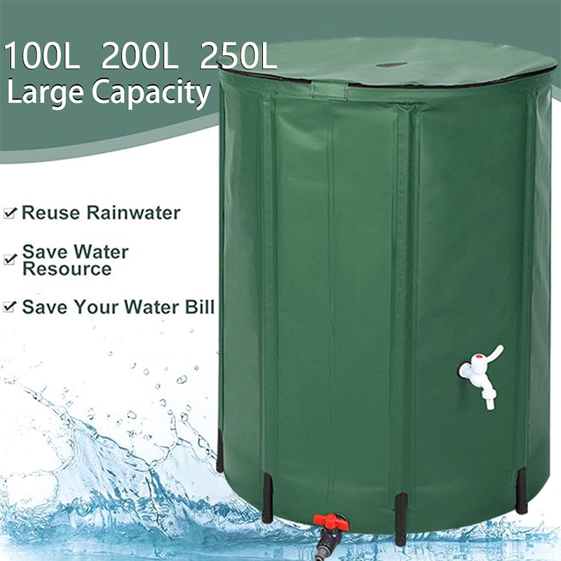 Portable Rain Barrel Rainwater Collection Rain Foldable Water Storage ...