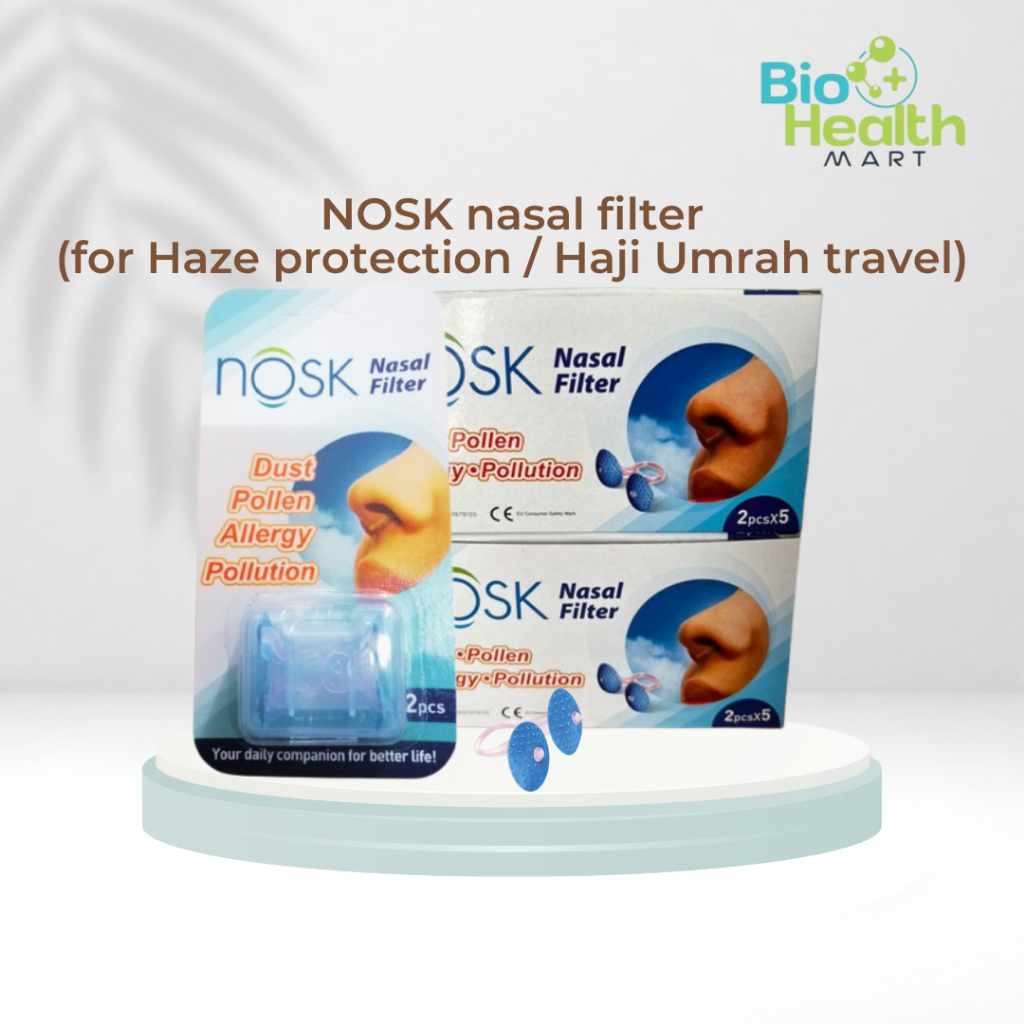 NOSK Nasal Filter (for Haze protection / Haji Umrah travel) | Shopee ...