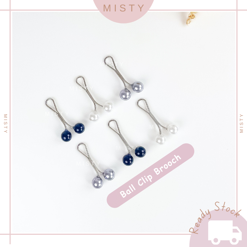 MISTY l Clip Brooch Klip Tudung Pin Tudung Hijab Pin Brooches Muslimah ...