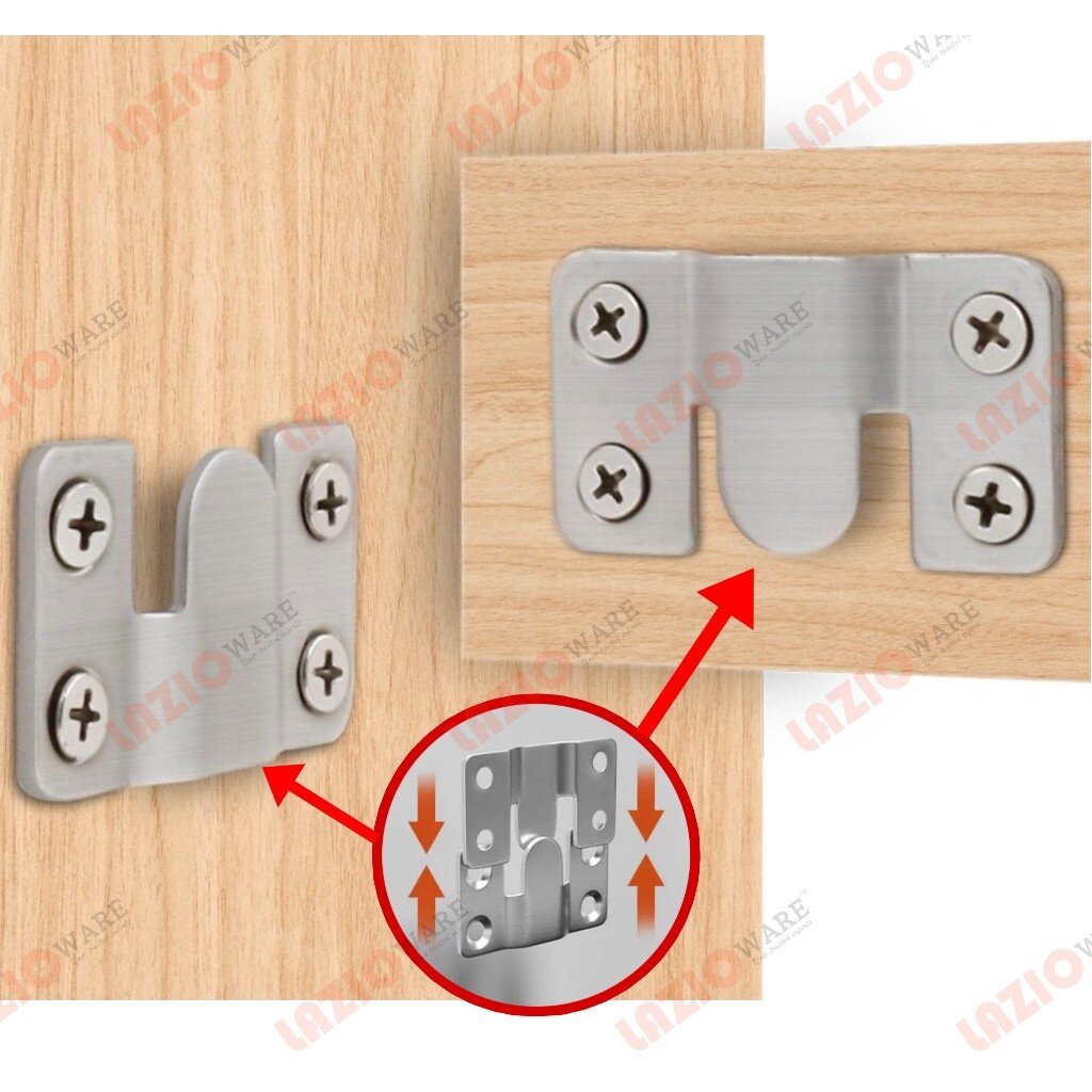 Heavy duty interlock hook clip mount hanging bracket support holder ...