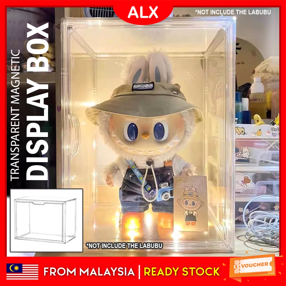 ALX Transparent Labubu Display Box Labubu Storage Box Shoe Toys ...