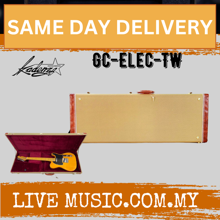 Kadenza GC-ELEC-TW Stratocaster and Telecaster Case - Tweed ( GC ELEC GCELEC ) | Shopee Malaysia