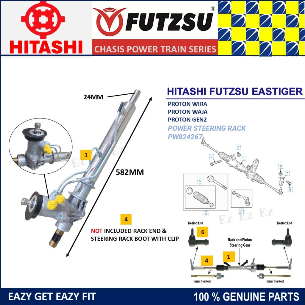 POWER STEERING RACK FOR PROTON WIRA WAJA GEN2 | Shopee Malaysia