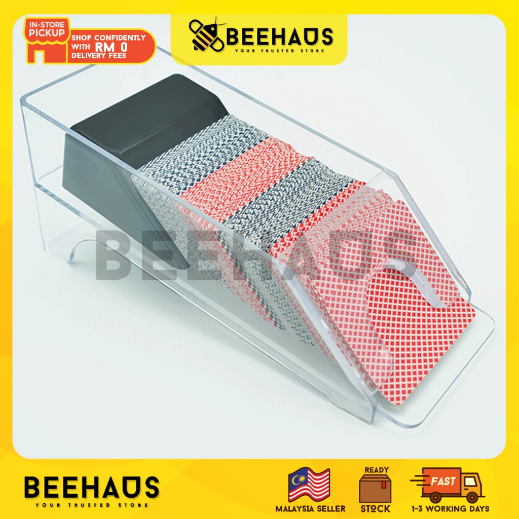 Beehaus Poker Card Dealer Shoe | Fit 4 Set Card Poker Decks Acrylic ...