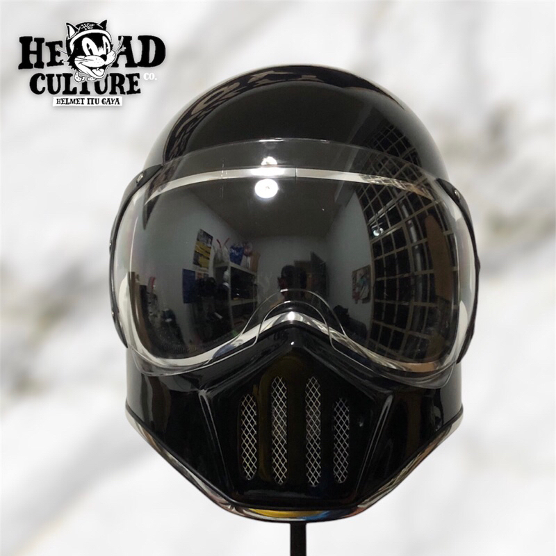 Brawl Pilot Fullface Classic Retro Custom Helmet | Shopee Malaysia