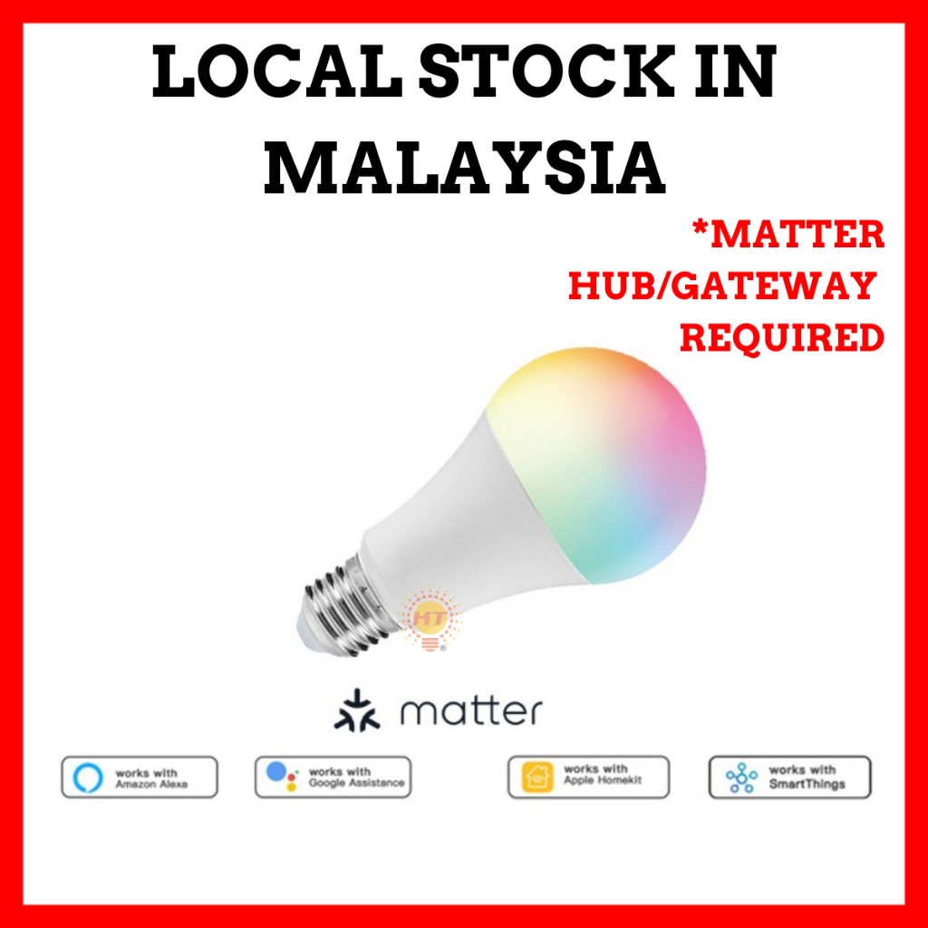 Matter E27 RGB Smart Light Bulb | Shopee Malaysia