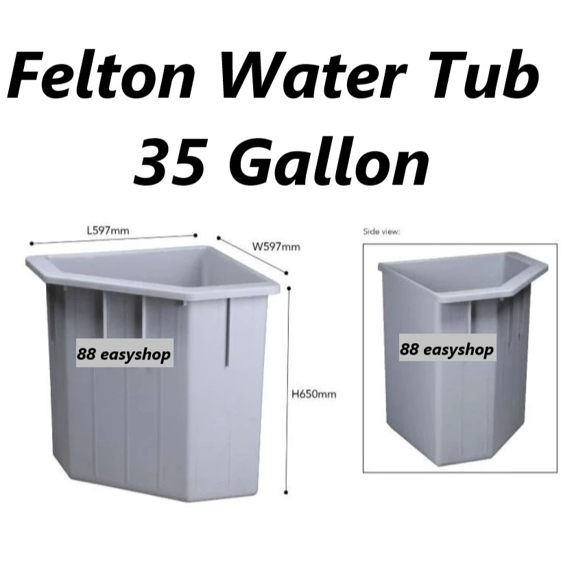 TONG AIR SUDUT / 35GALLON WATER TUB / BEKAS AIR SUDUT / TONG SIMPAN AIR ...