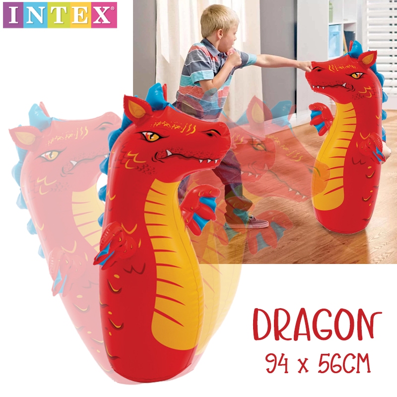 INTEX 44669 4 Design Inflatable Animal Toy Children 3D Bop Bags Design ...