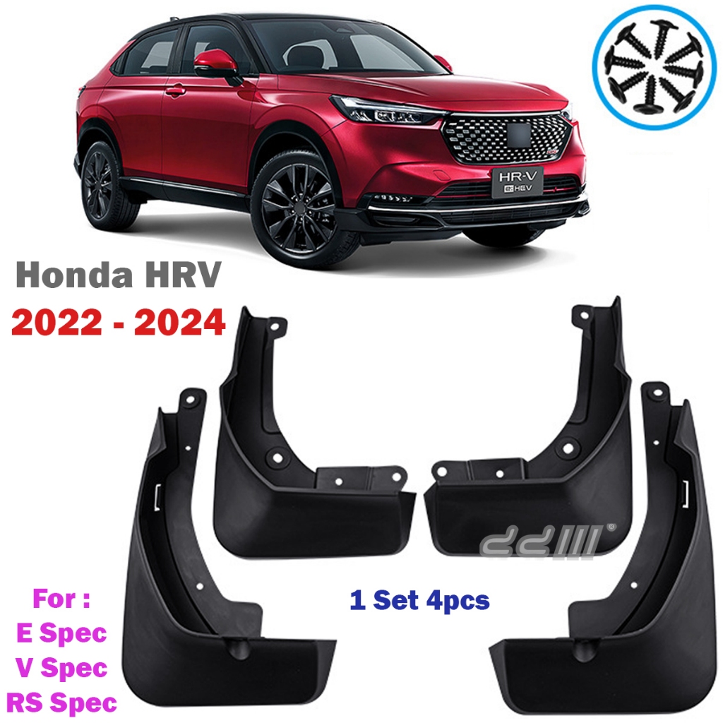 [READY STOCK] 1 Set 4pcs Honda HRV E V RS 2022-2024 Mud Flap Mud Guard ...