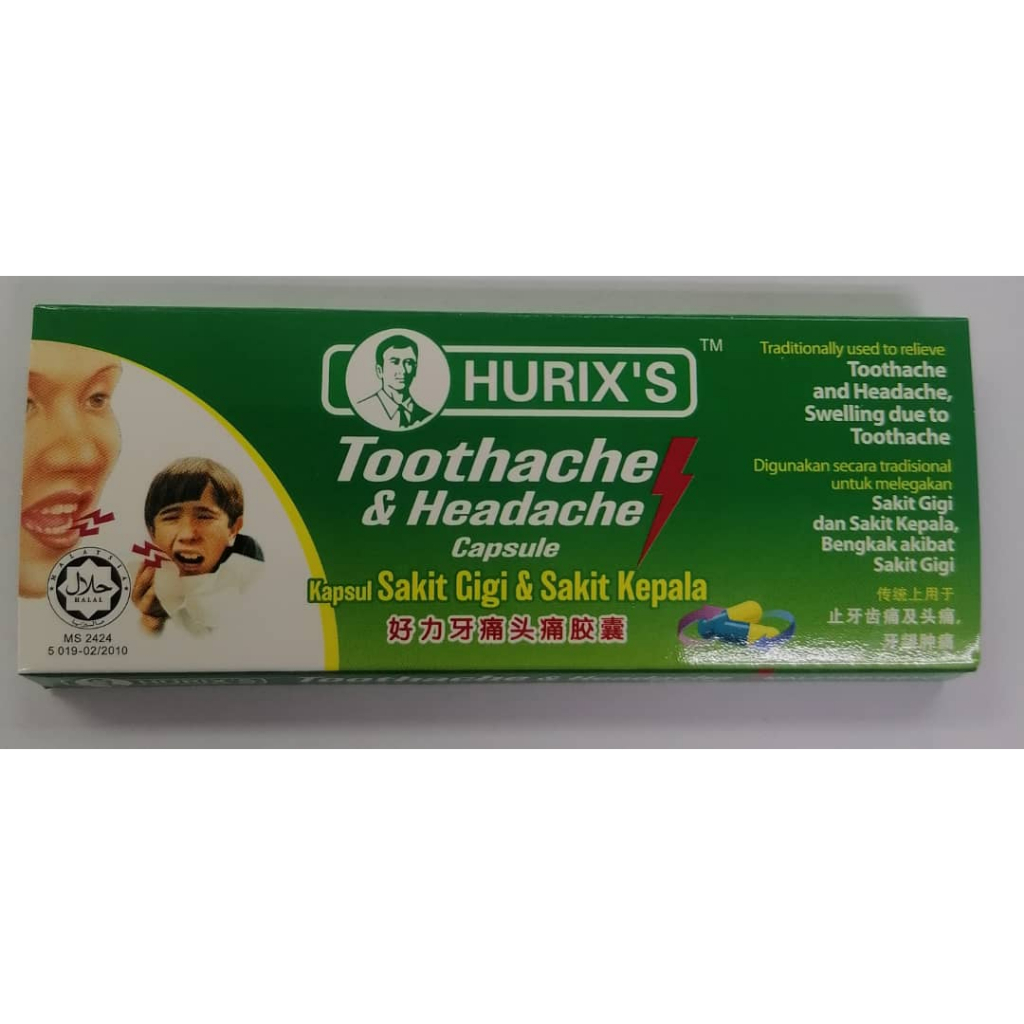 Hurix's Sakit Gigi & Kepala 6's | Shopee Malaysia