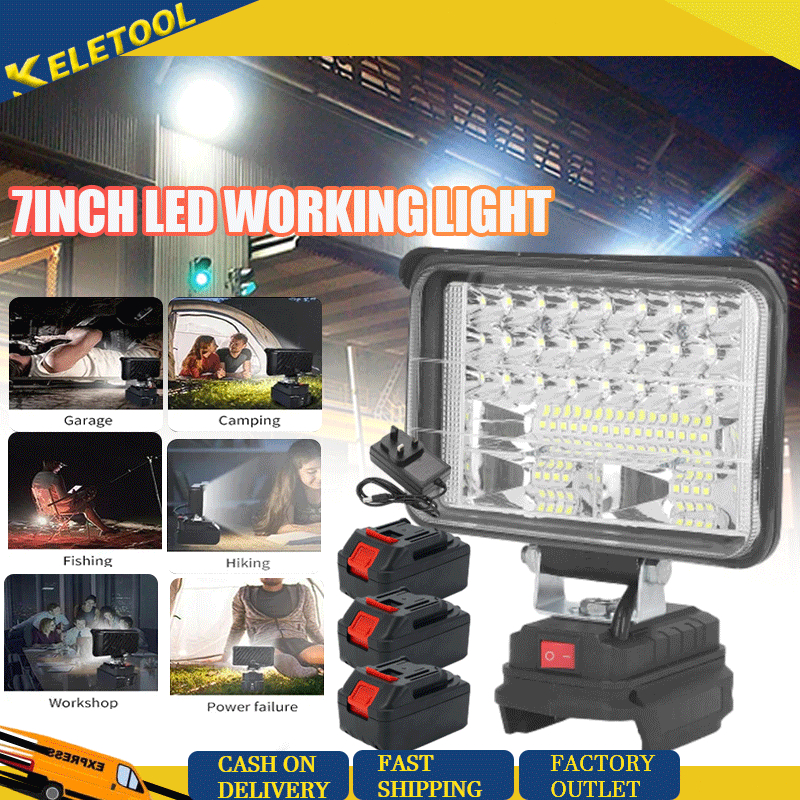 7 inch Spot Light 8"/5"/4" Portable LED Cordless Emergency Floodlight ...