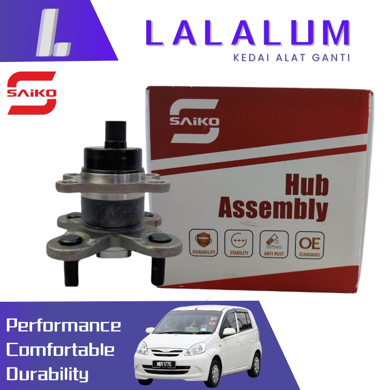ORIGINAL SAIKO BRAND REAR/BELAKANG WHEEL BEARING HUB FOR PERODUA VIVA ...